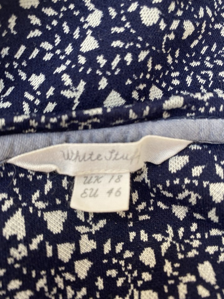 White Stuff Ladies Pretty Tunic Top With Pockets Size 18 Autumn Weight ...