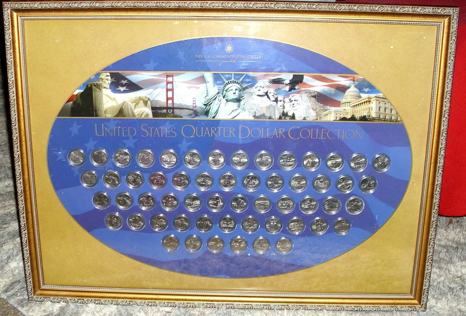 US Commemorative Gallery 50 United States Quarter Dollar Collection ...