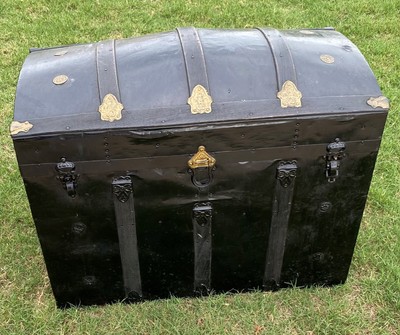 Chests & Trunks - Antique Metal Trunk