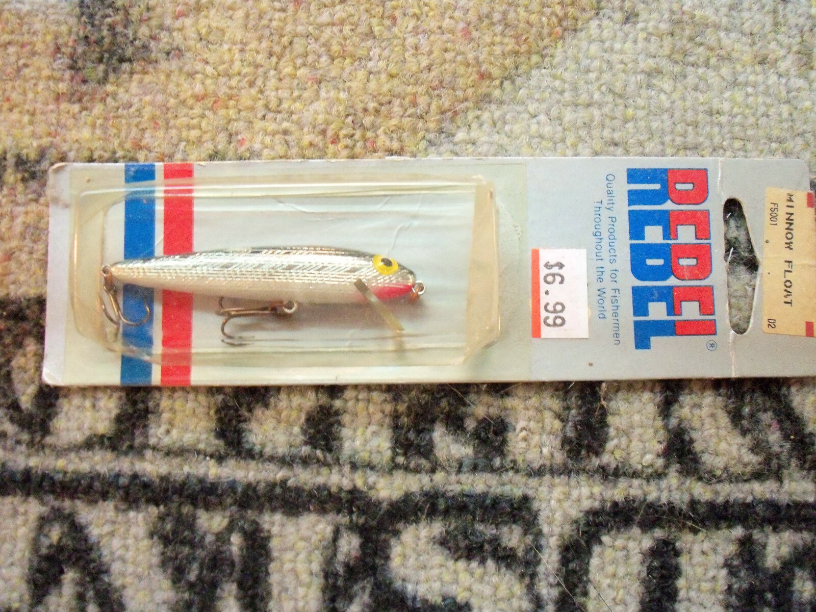 Rebel F50 Floating Minnow with rare short bill! 1984 Made in North ...