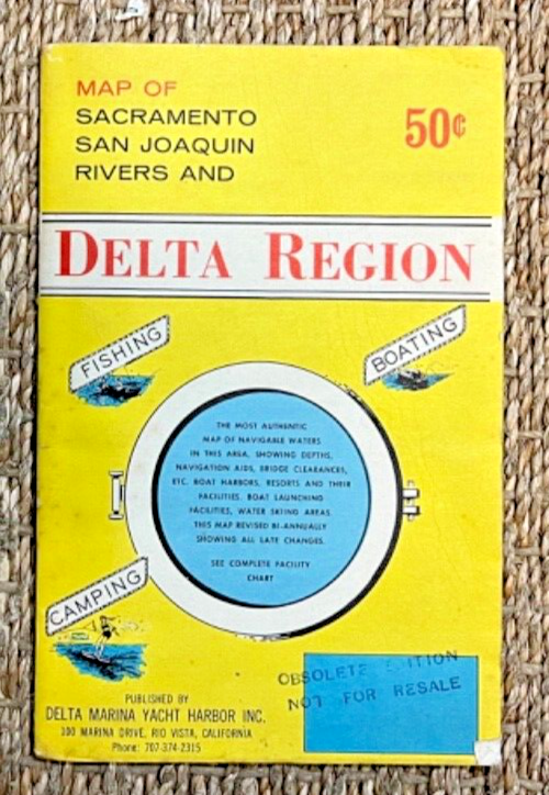 San Joaquin River Boating Map Coverage Of San Joaquin River And Delta