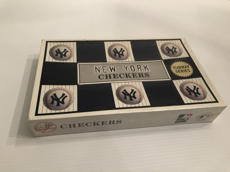MLB New York NY Yankees Baseball Checkers Board Game Sealed Box | eBay