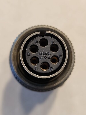 Bendix Connector MS3106R14-6S, MS3106R146S, NSN 5935-00-721-0488, NOS ...