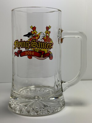 Flying Saucer Oktoberfest 2014 Prost German Beer Pint Glass Mug Knight ...