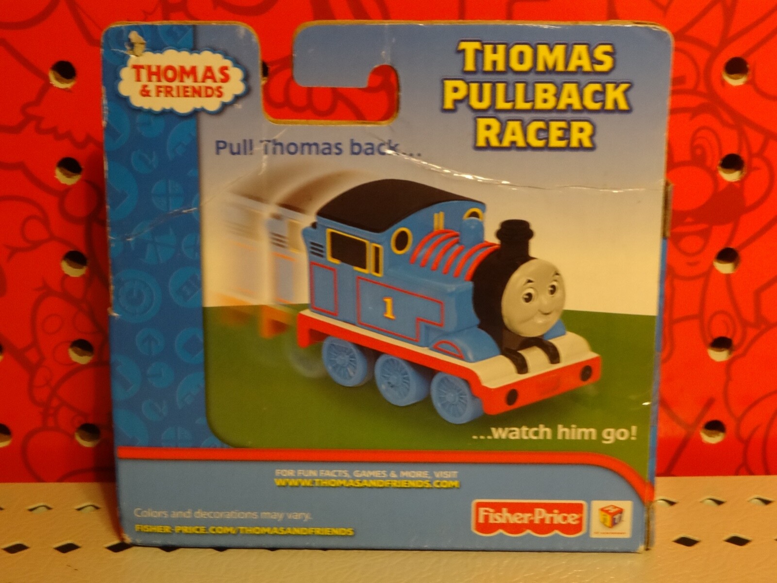 Thomas and Friends Thomas The Train Pull Back & Go Racer 2009 Mattel ...