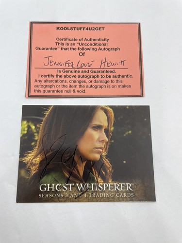 Jennifer Love Hewitt Signed Auto Card Autographed Ghost Whisperer | eBay