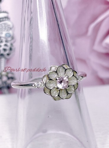Authentic Pandora Pandora Blooming Dahlia Pink Cz Ring In Box Ring 58 ...