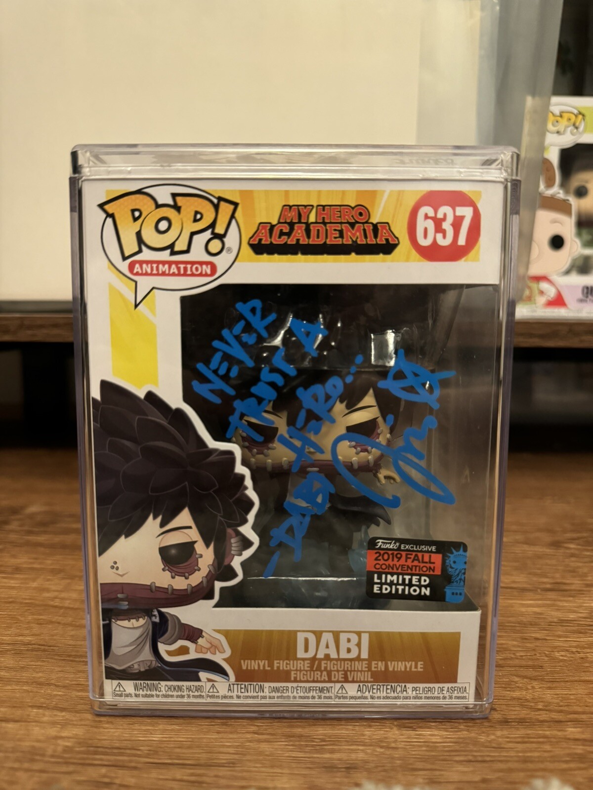 New Signed By Jason Librecht Funko Pop My Hero Academia Dabi 2019 NYCC ...