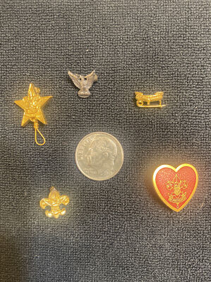 5 -Vtg Boy Scouts Small BSA Lapel Pins Be Prepared”one Eagle Pin | eBay
