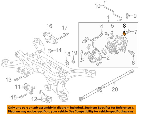 MAZDA OEM 10-18 CX-9 Axle Differential-Rear-Drain Plug Gasket 995641800 ...