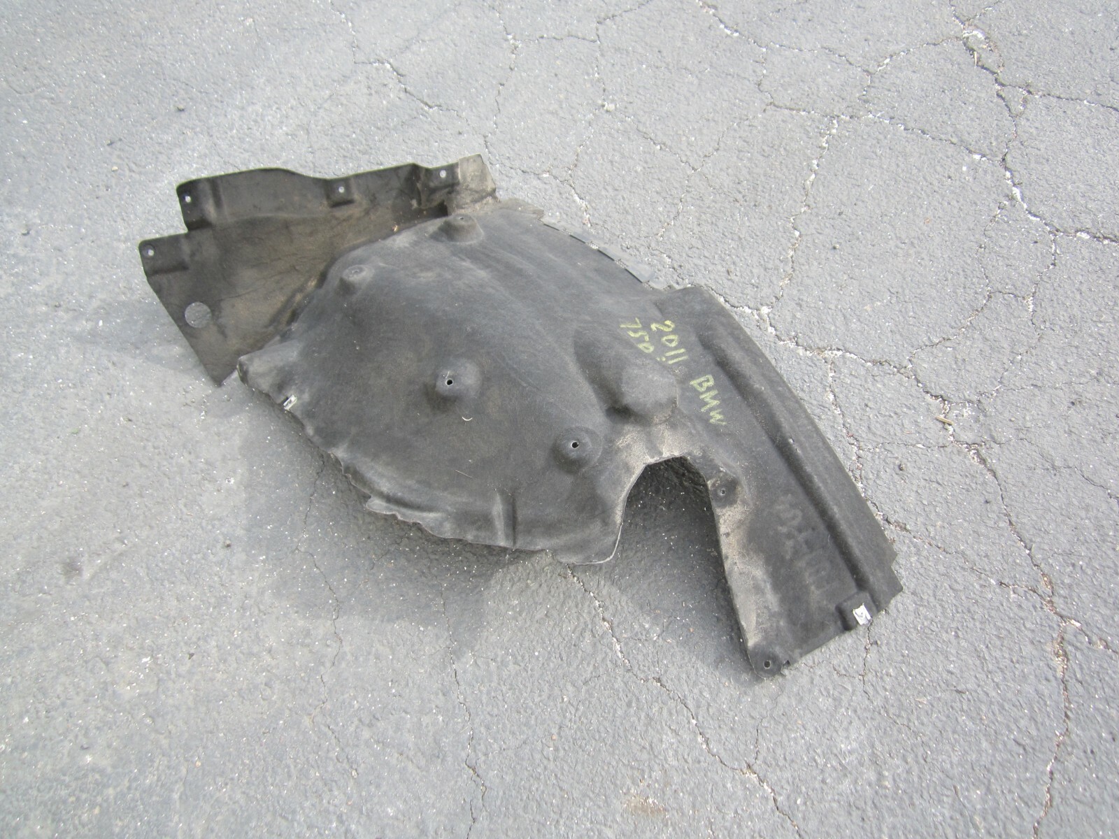 09-15 BMW 750LI 750i 740i 740li Front Right Fender Liner Wheel Housing ...