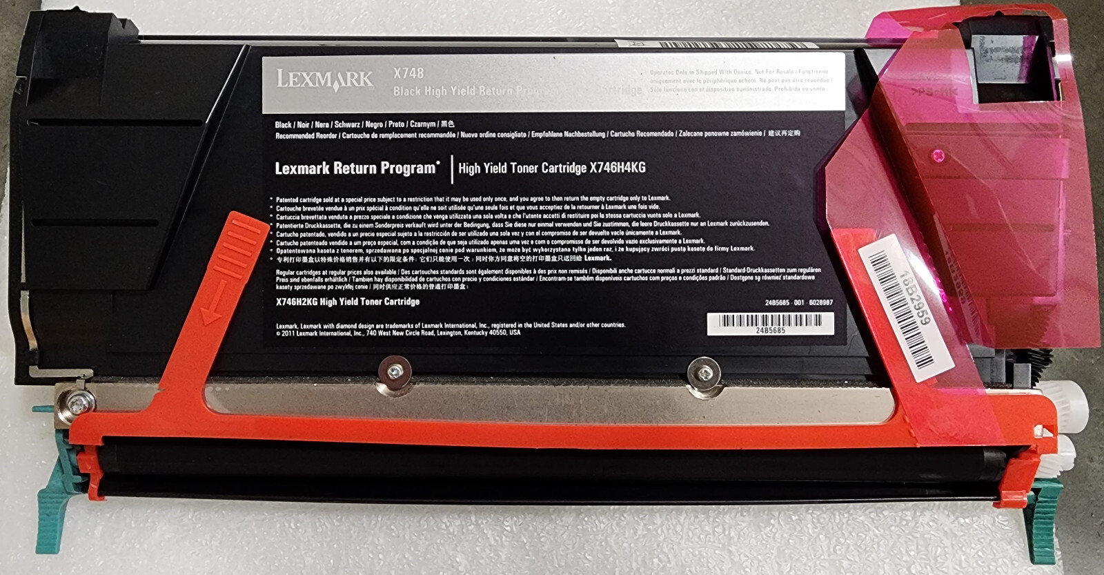 LEXMARK X748DE 34T5012 DUPLEX MFP 2400 X 600 COLOR LASER PRINTER 220V ...