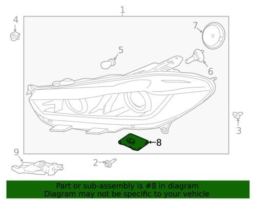 Genuine Original Jaguar XF XE Xenon Headlight Control Ballast T4N13307 ...