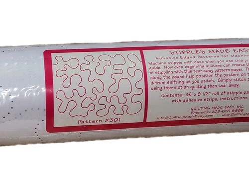 Stipples Made Easy Quilt Pattern Large Stipple Pattern 301 9.5 Inch 26 ...
