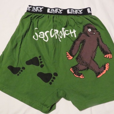 Lazy One Boxer shorts PJ lounge Sascrotch Yeti Big Foot Men size S | eBay