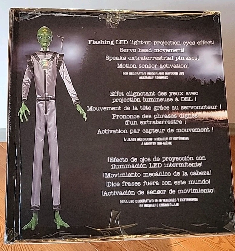 Animated Alien 10 ft Animatronic Motion Sensor Activation Costco ...