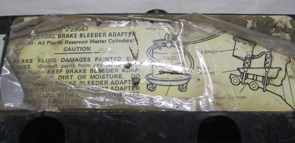 KENT MOORE TOOL J-29567 UNIVERSAL BRAKE PRESSURE BLEEDER ADAPTER ...