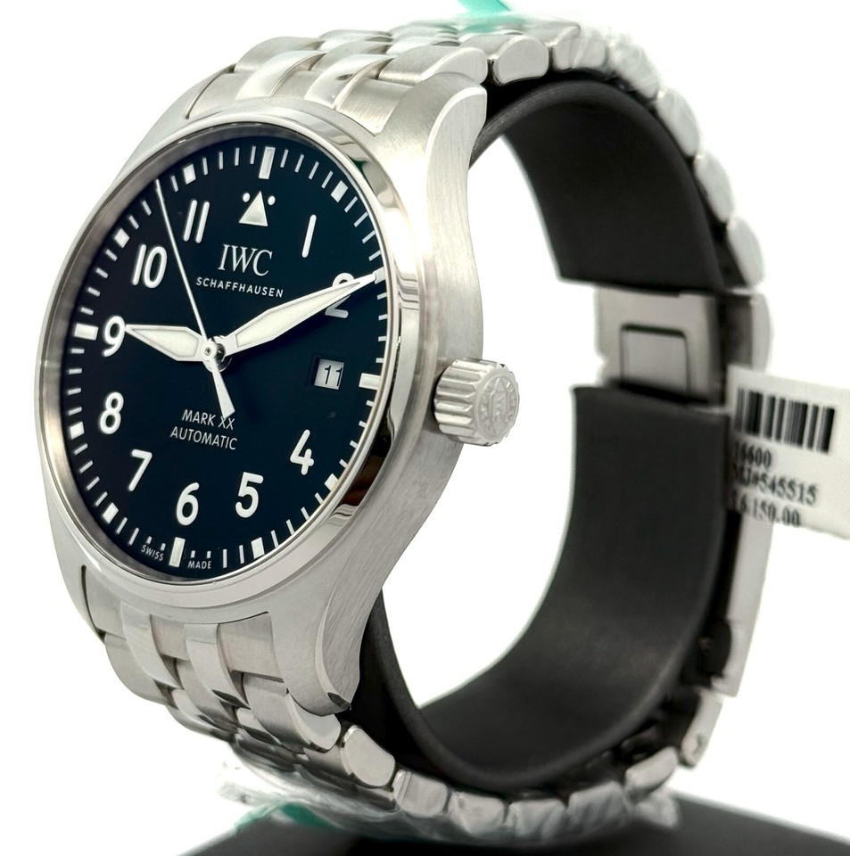 IWC PILOT'S WATCH MARK XX - IW328202 - 40mm - BLACK DIAL - BRAND NEW ...