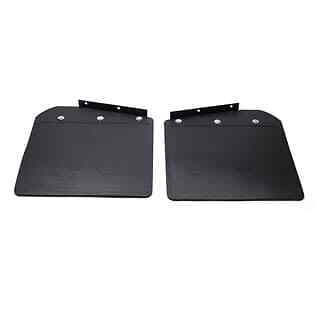 GENUINE LAND ROVER DEFENDER FRONT MUD FLAPS PAIR 1987> LH & RH (SEND ...