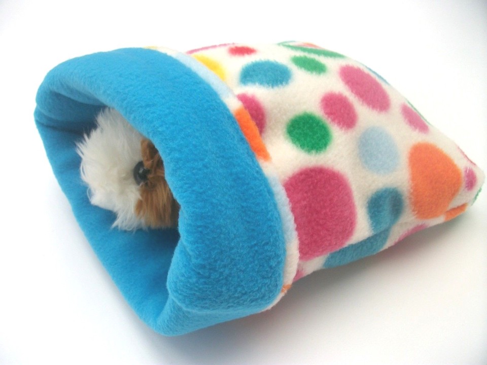 *60 DESIGNS**FLEECE SNUGGLE POUCH GUINEA PIG BED BAG HEDGEHOG CUDDLECUP ...