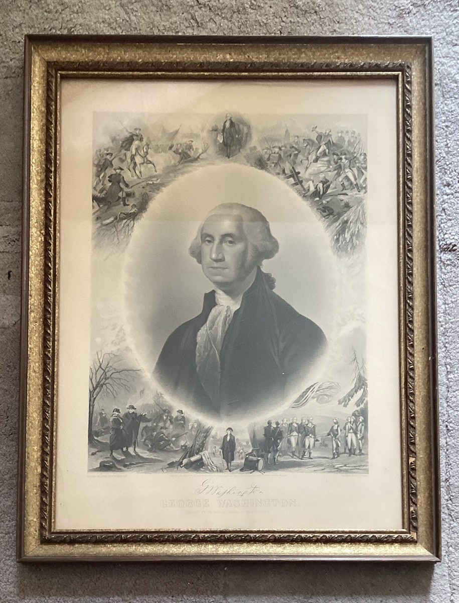 George Washington Engraving Attributed To Asher Brown Durand