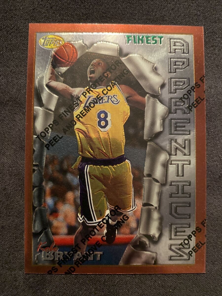 1996 - 1997 Topps Finest Kobe Bryant Rookie Card #74 with 1996 - 1997 Topps Finest Kobe Bryant Rookie Card #74 with