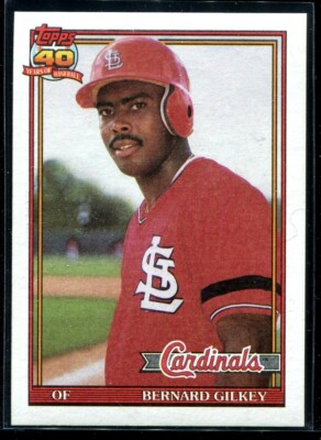 1991 Topps 40 Years Of Baseball Bernard Gilkey #126 St. Louis Cardinals ...
