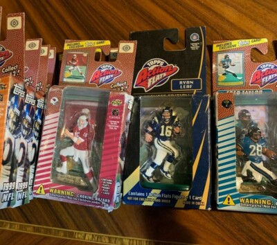 1999 Topps Action Flats Football Hobby Figure and Card Pick Your Figure ...