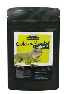 Reptile World Calcium Dusting Powder 100g - Tortoise, Bearded Dragon ...
