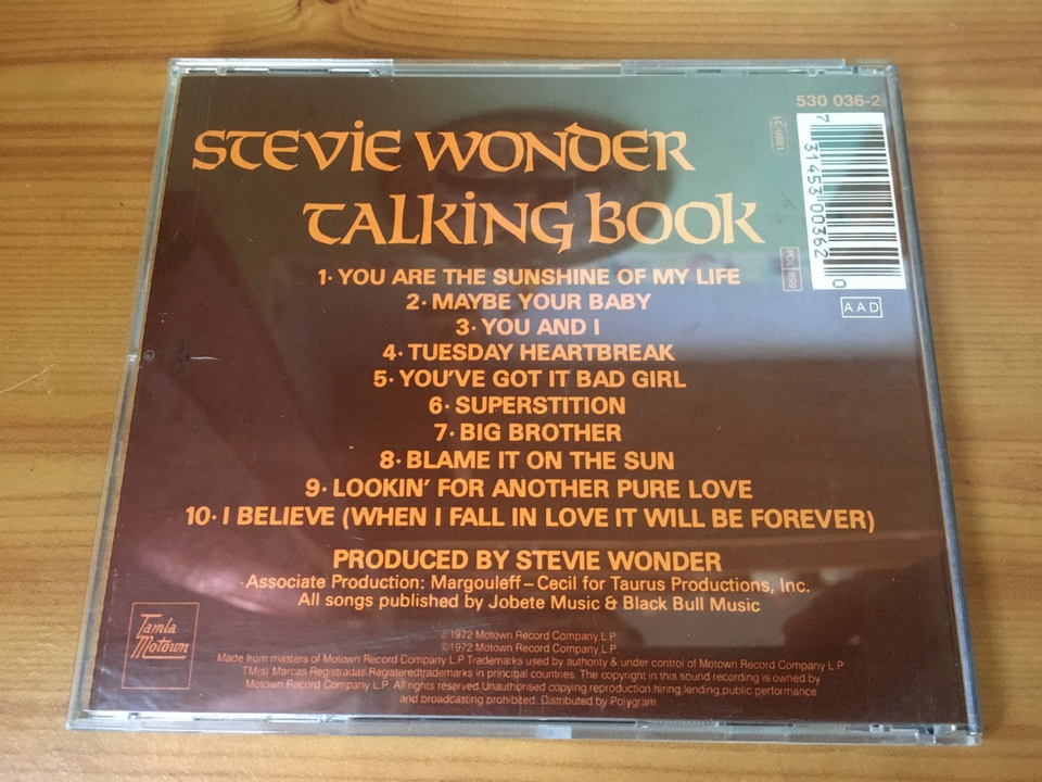 STEVIE WONDER TALKING BOOK CD ALBUM FREE P&P VGC | eBay UK