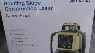 TOPCON RL-HV2S SELF LEVELING DUAL SLOPE ROTARY LASER LEVEL,GRADE ...