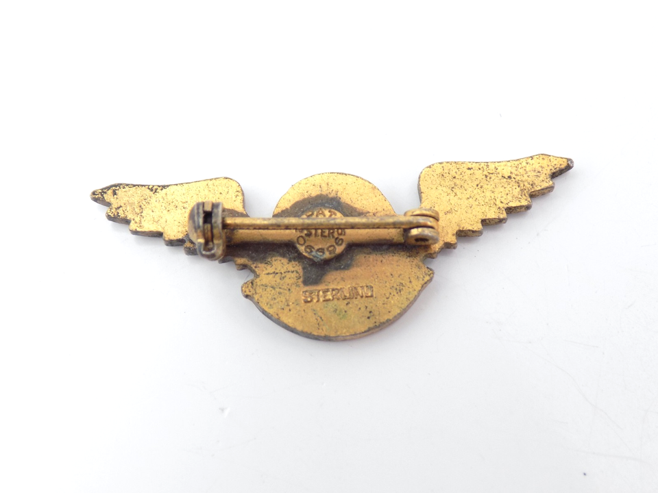 Original WWII US Army Air Force AWS Observer Sterling Wings Badge | eBay