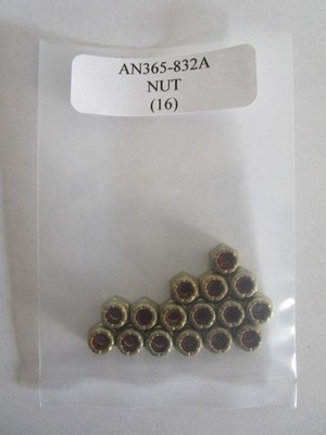 AN365-832A Hex Nut 8-32 Self-Locking with Nylon Insert Steel - Lot of ...