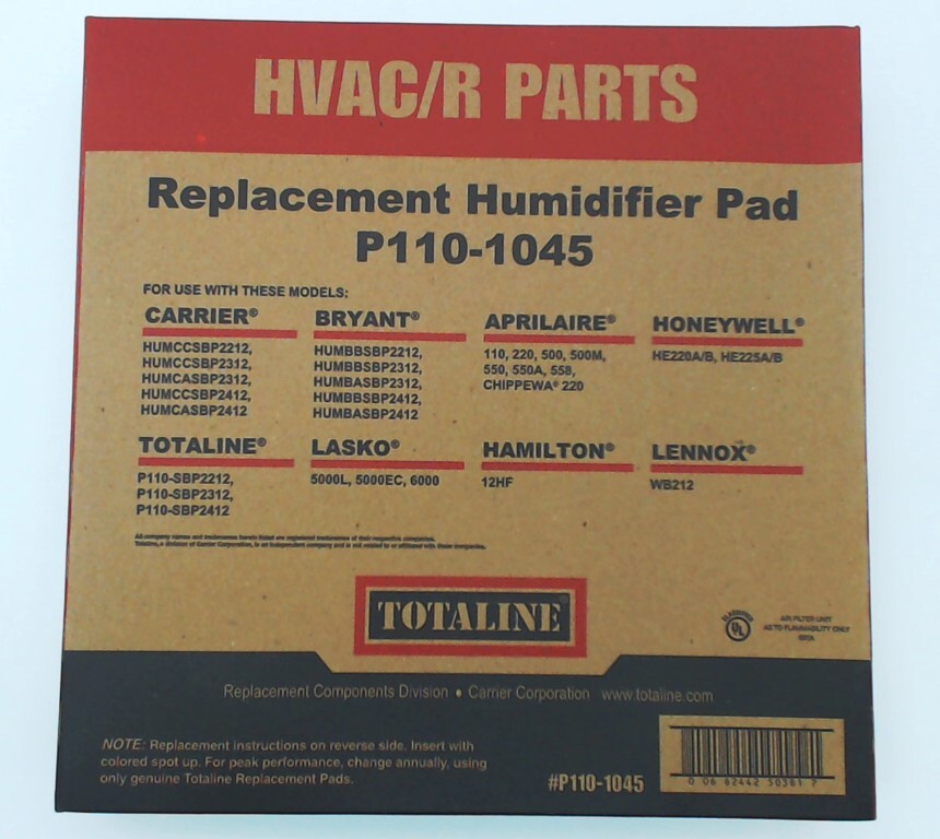 P110-1045 Carrier Humidifier Pad 9 1/2" X 10" OEM P110-1045 | eBay
