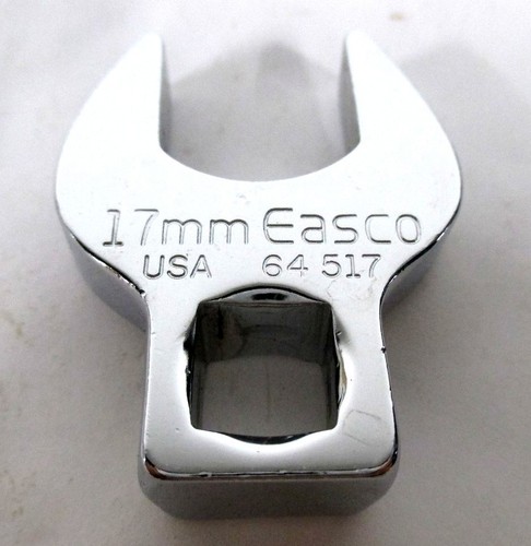 EASCO TOOLS Crowfoot Wrench, Chrome, 3/8 in Dr, 17mm *MADE IN USA* | eBay