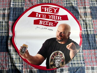 Vintage Rare Pig’s Eye Beer Jesse Ventura 27” Advertisement Hey It’s ...