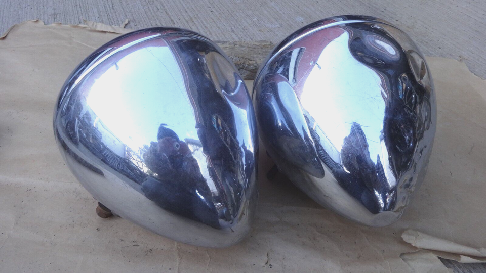 1934 Chevy Master Headlight Assemblies Original GM pair Guide Tiltray ...