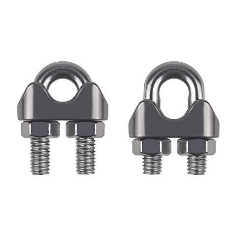 1/4 Inch Wire Rope Clamps Stainless Steel Rope Cable Clip Clamp ...