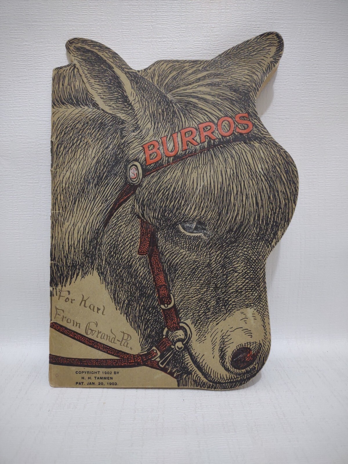 Antique Donkey Booklet Burros 1902 Tammen | Grelly USA