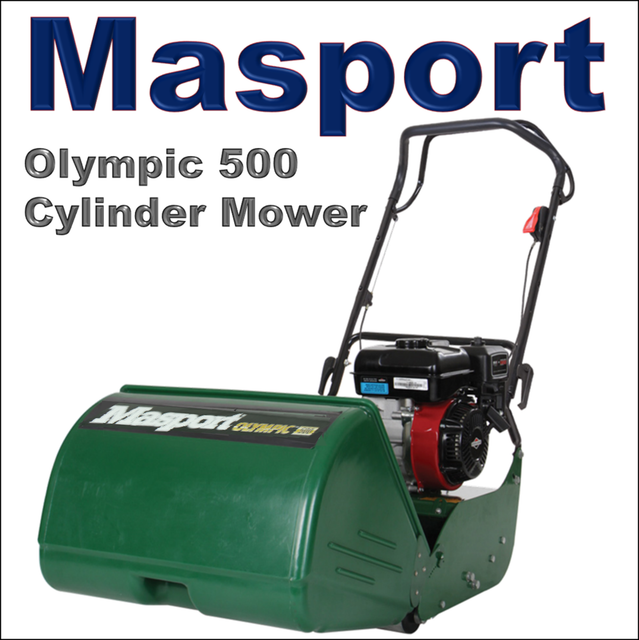 Masport Olympic 500 51cm Cylinder Petrol Lawnmower Self Propelled Lawn ...