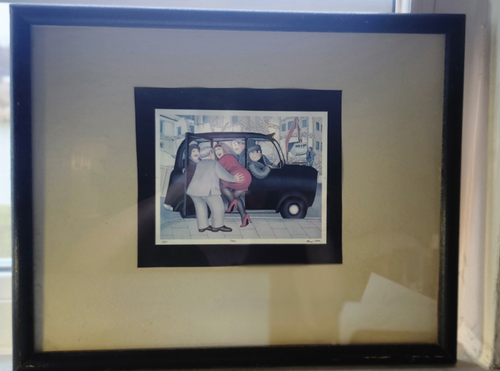 Beryl Cook " Taxi London England " 1/300 Signed 14-3/4 x 11-12" Art ...