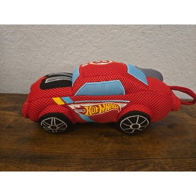 Hot Wheels Red Race Car Plush Toy Clip On Loop Kids Toddler Gift | eBay