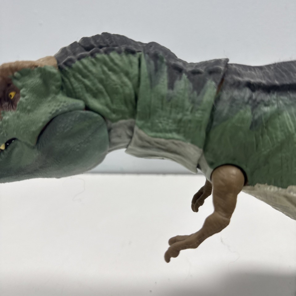 Custom Mattel Jurassic World Bull Buck T-Rex Rebirth Inspired Green Rex ...