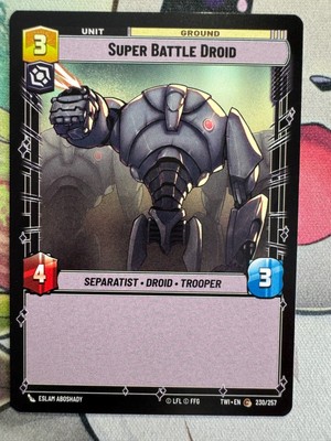 Super Battle Droid Nonfoil/Regular Star Wars Unlimited TCG WSE817 | eBay