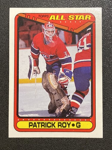 1990-91 Topps Hockey Card Patrick Roy Montreal Canadiens #198 | eBay