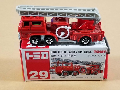TOMY Tomica Hino Aerial Ladder Fire Truck / #29 | eBay