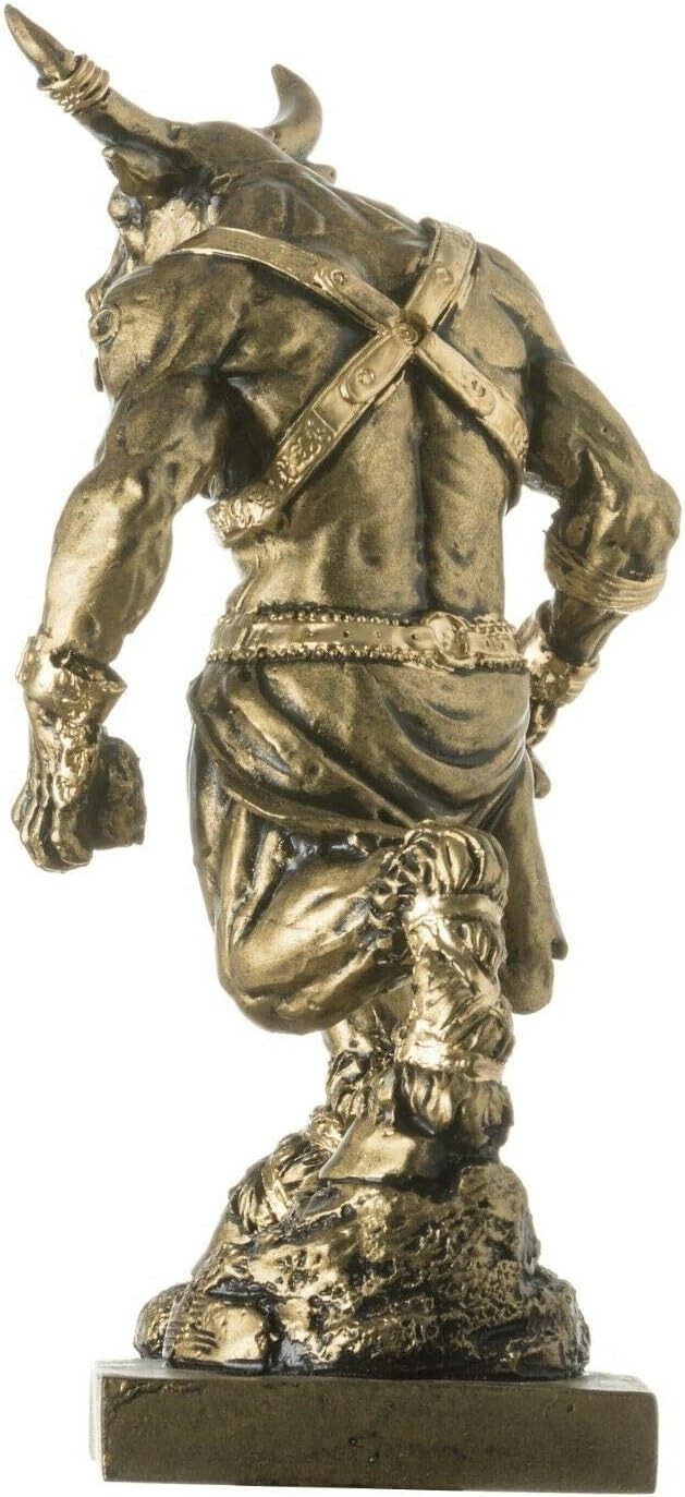 Minotaur Greek Mythology With Labrys Statue Alabaster Miniature Broze ...