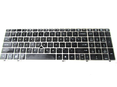 641181-001 HP EliteBook 8560p Black & Silver US Keyboard - 641181-001 ...