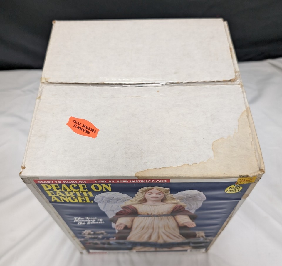 Vintage Wee Crafts Ready To Paint Peace On Earth Angel | eBay