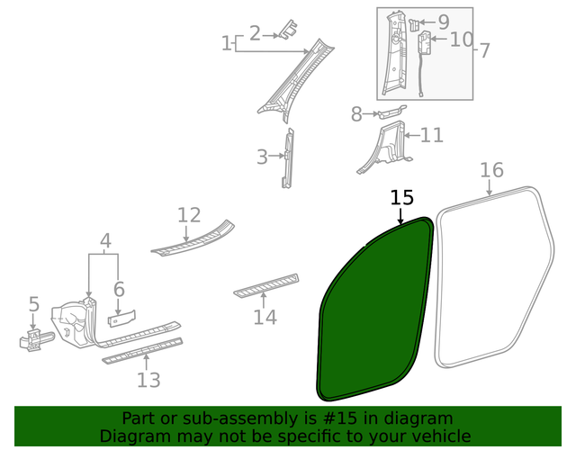 For Mercedes-Benz GLE450 2021 Mercedes-Benz 1676971800 Front Inner Door ...